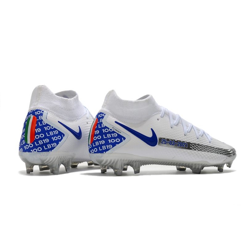 Nike Phantom GT Elite Dynamic Fit FG Boots White Blue Black