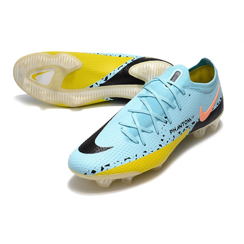New Nike Phantom GT2 Elite FG Glacier Ice Black Yellow Strike