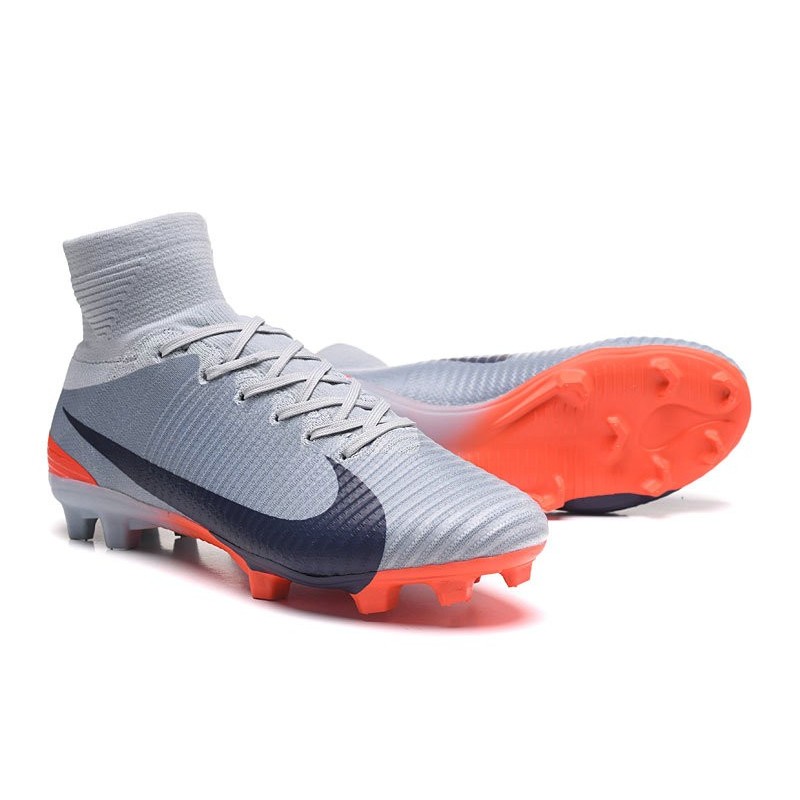 Nike Mercurial Superfly V DF FG Cleat - Grey Black