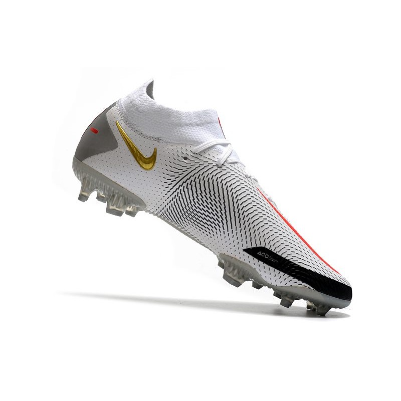 Nike Phantom GT Elite Dynamic Fit FG Boots White Black Red